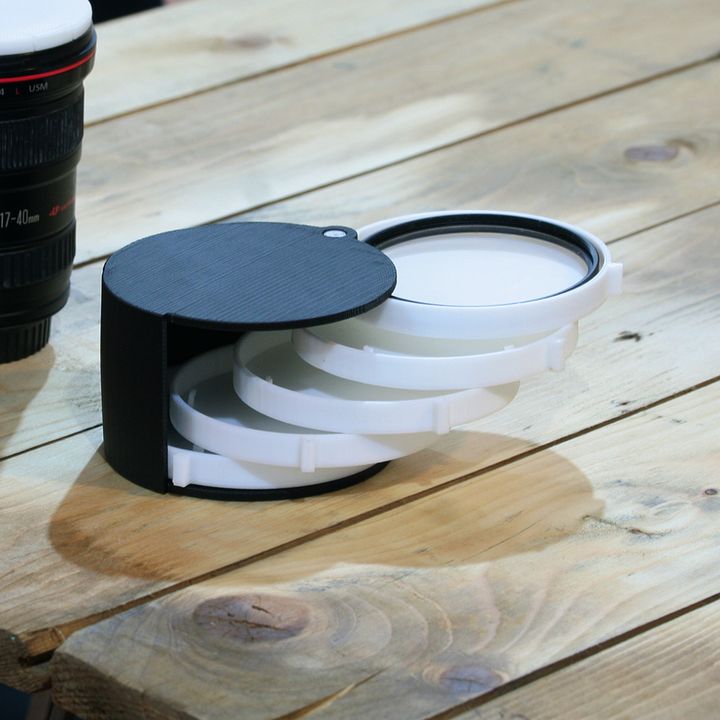 3D Printable Lens Universal Filter Box by did exe