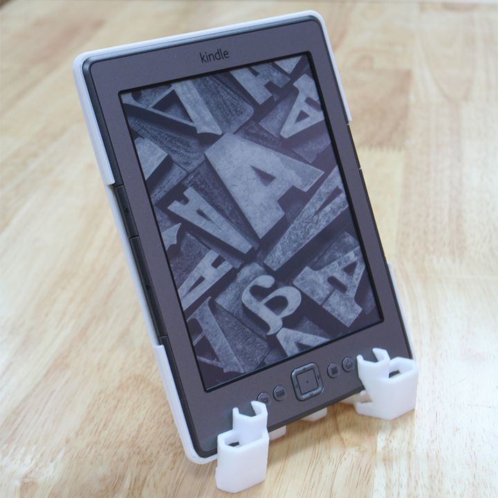3D Printable Honeycomb Kindle Stand and Case by M Badia