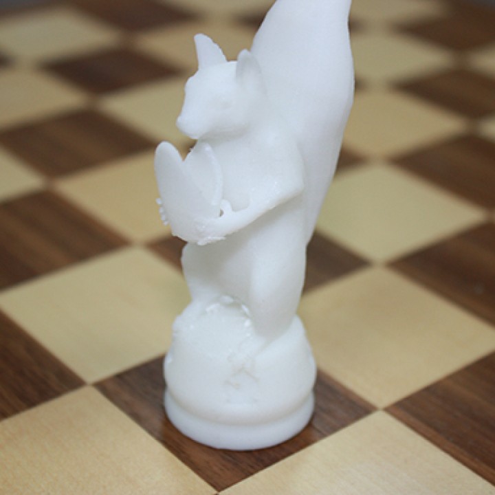 3D Printable Forest Fantasy Chess Set by Andrew Forster