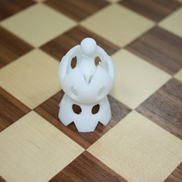 3D Printable Cone Chess by Andrew Coyne