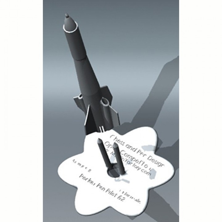 3D Printable Rocket Pen by Magnest