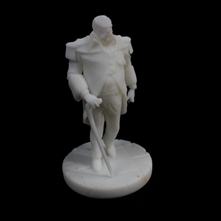 3D Printable Colonel Mustard for Cluedo by Daniel Schunemann