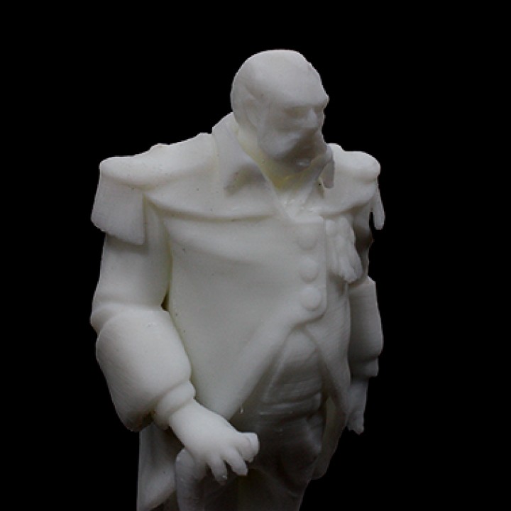 3D Printable Colonel Mustard for Cluedo by Daniel Schunemann