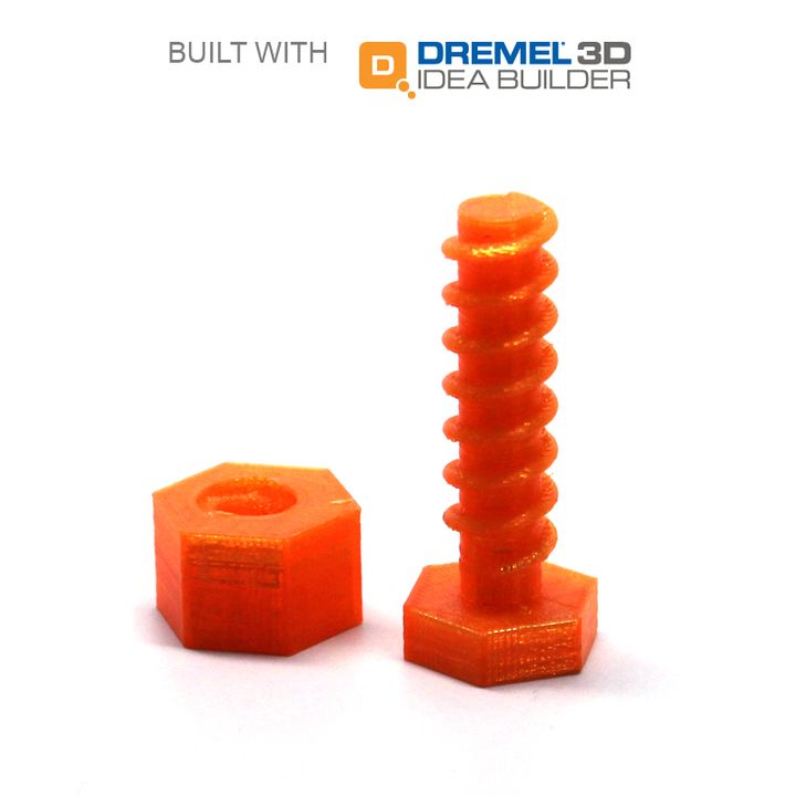 3D Printable Screw by Jack Imakr