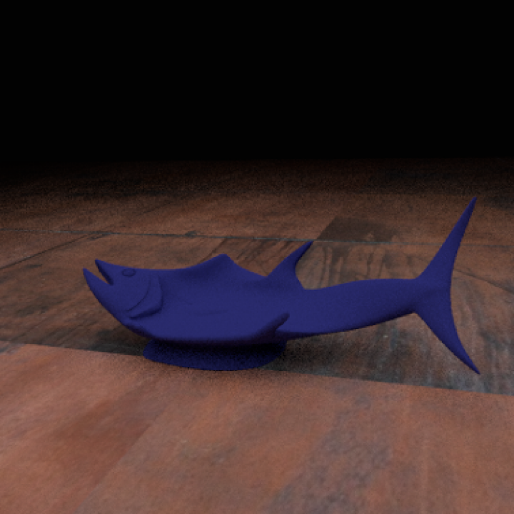 3D Printable Tuna Soap Dish by Sascha Bose