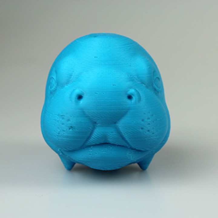 3D Printable Manatee by Fabio Bautista