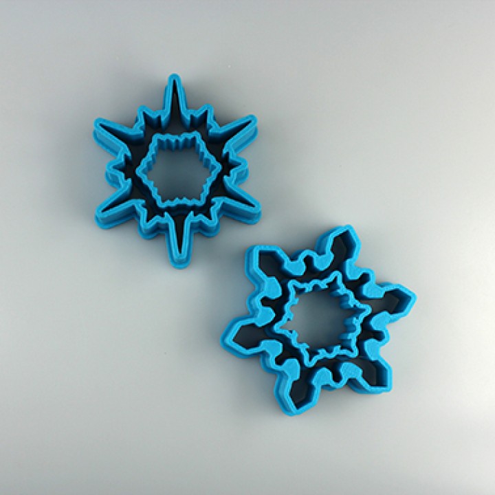 3D Printable Snowflake Cookie Cutters by Robert Chandler