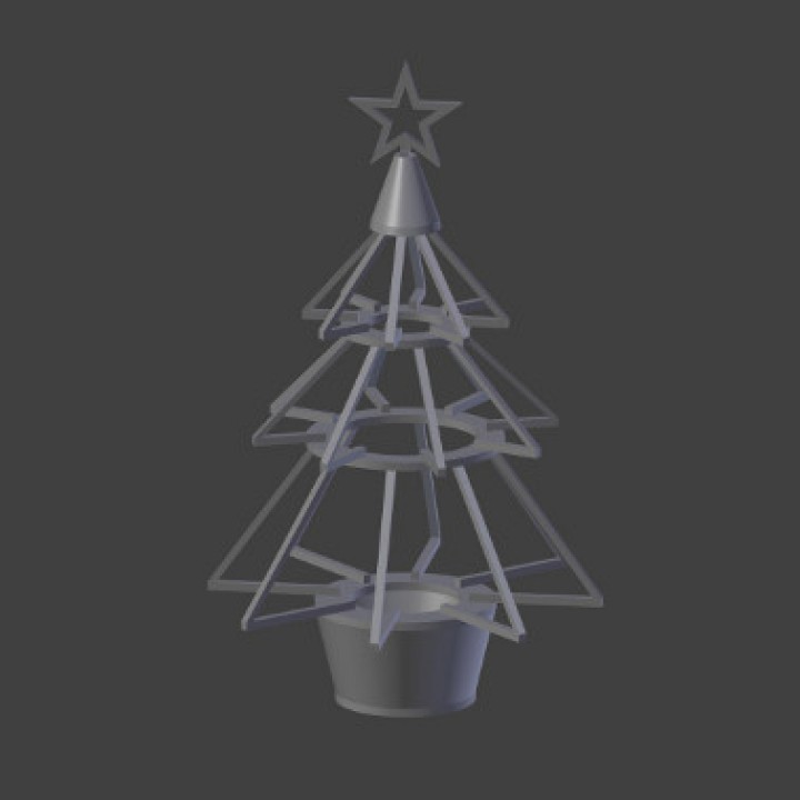 3D Printable Minimalist Christmas Tree Model by Daniel Porter