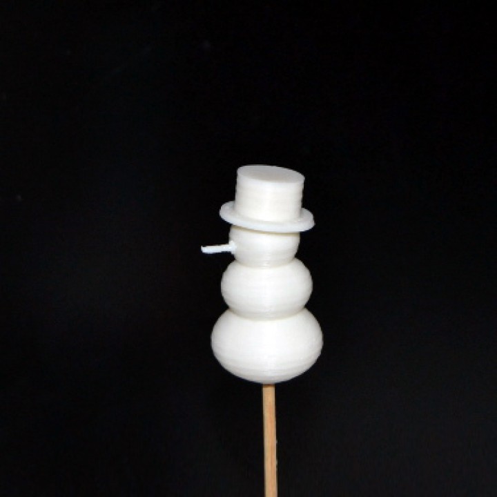 3D Printable Snowman and Present Tooth Picks by RC Makers