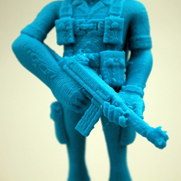 3D Printable Parachute Paratrooper by Matt Bagshaw