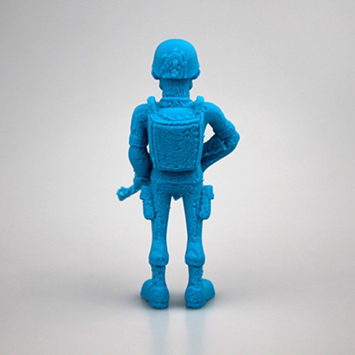3D Printable Parachute Paratrooper by Matt Bagshaw
