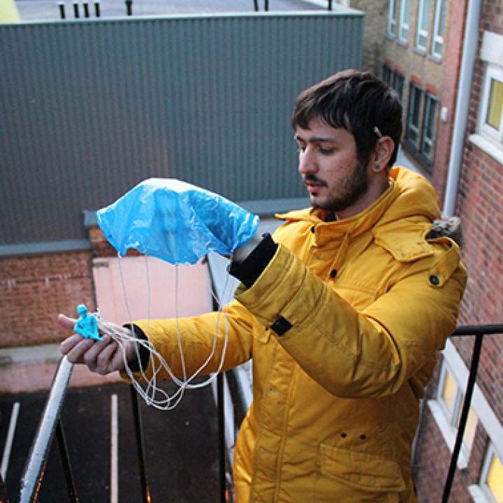 3D Printable Parachute Paratrooper by Matt Bagshaw