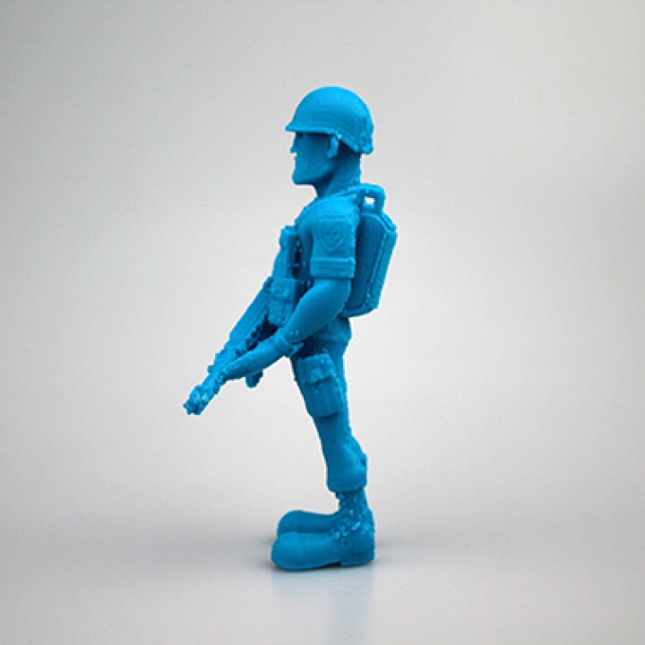 3D Printable Parachute Paratrooper by Matt Bagshaw
