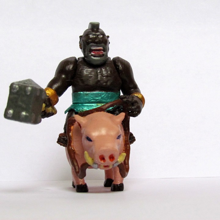 3D Printable Hog Rider Clash Of Clans by Lorna Barnshaw