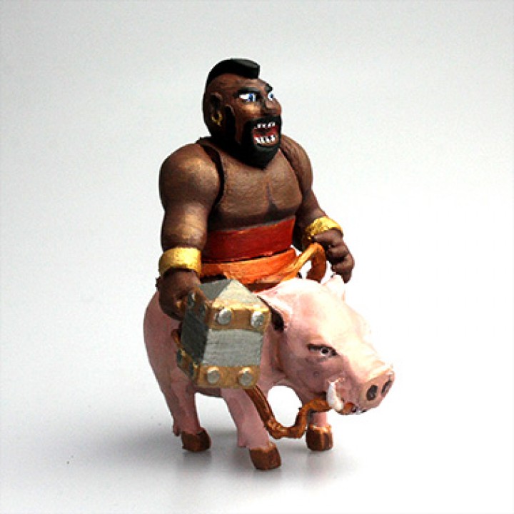 3D Printable Hog Rider Clash Of Clans by Lorna Barnshaw