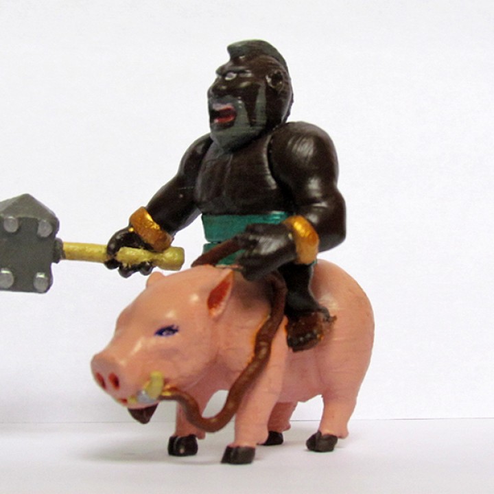 3D Printable Hog Rider Clash Of Clans by Lorna Barnshaw