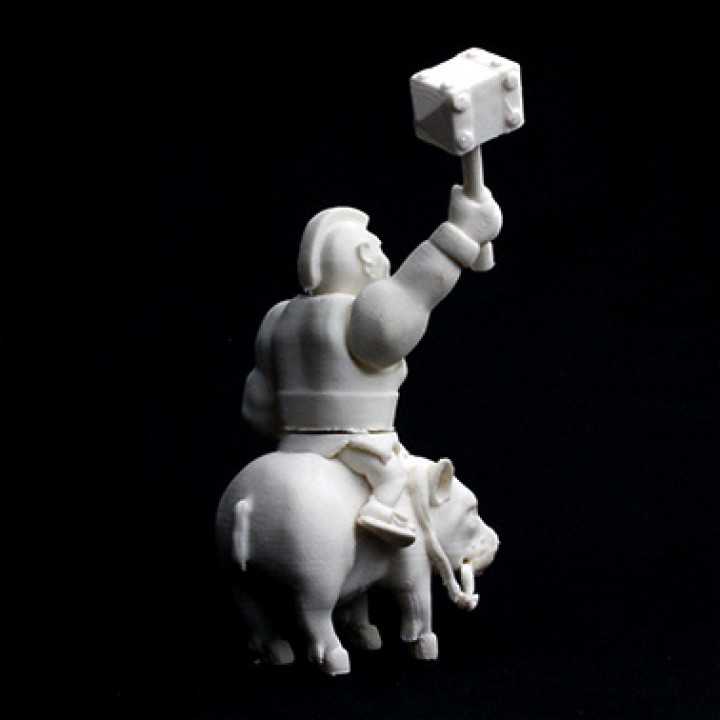 3D Printable Hog Rider Clash Of Clans by Lorna Barnshaw