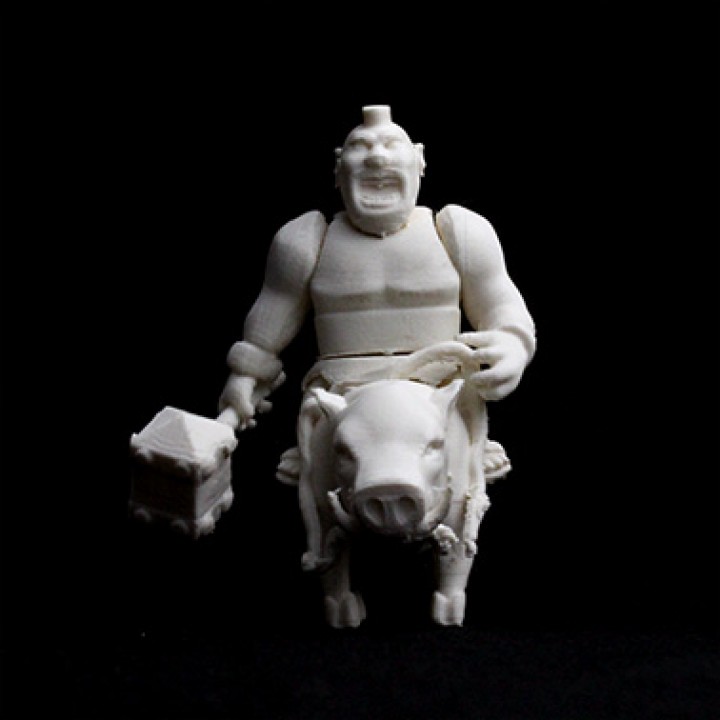3D Printable Hog Rider Clash Of Clans by Lorna Barnshaw