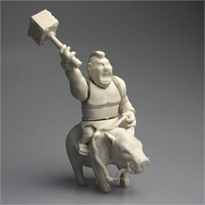 3D Printable Hog Rider Clash Of Clans by Lorna Barnshaw