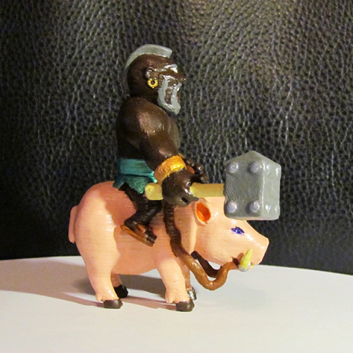 3D Printable Hog Rider Clash Of Clans by Lorna Barnshaw