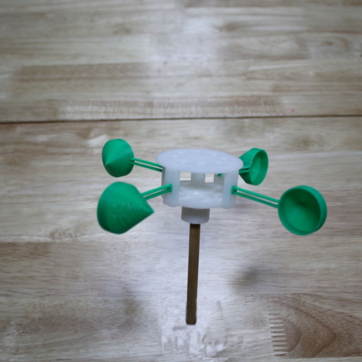 3D Printable Anemometer by Jack Imakr