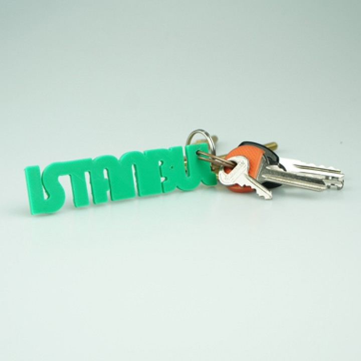 3D Printable Istanbul Key Chain by muguet