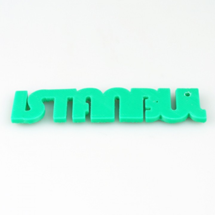 3D Printable Istanbul Key Chain by muguet
