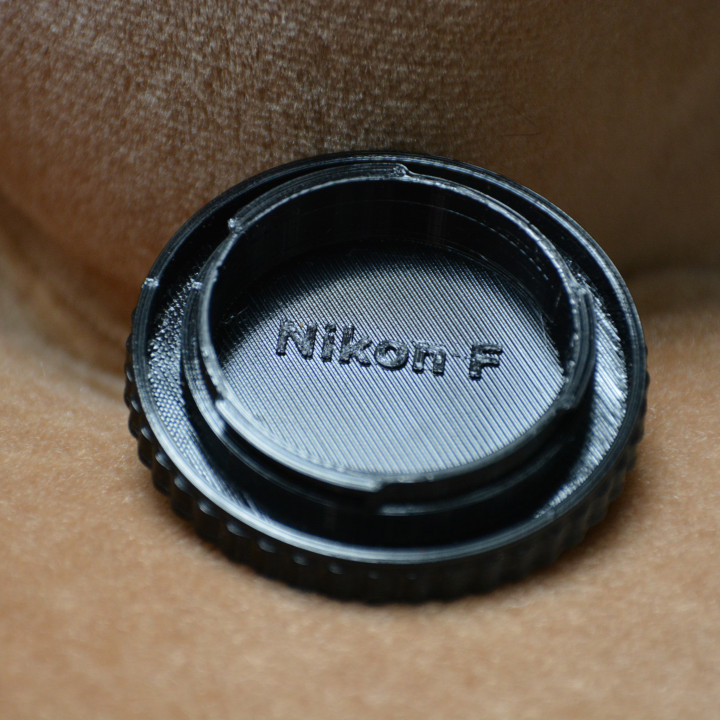 3D Print of Nikon F Mount Body Cap by Niko92000
