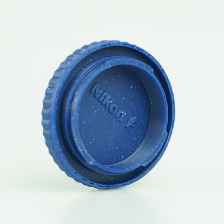3D Printable Nikon F Mount Body Cap by Robert M