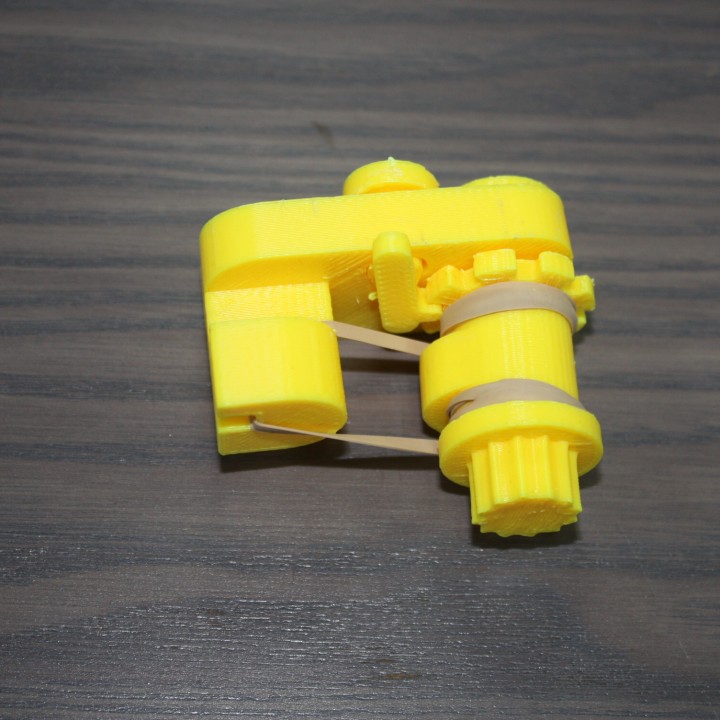 3D Printable Rubber band engine by Jack Imakr