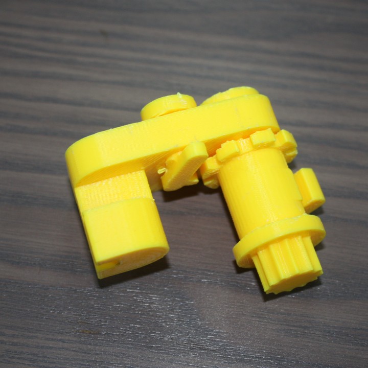 3D Printable Rubber band engine by Jack Imakr