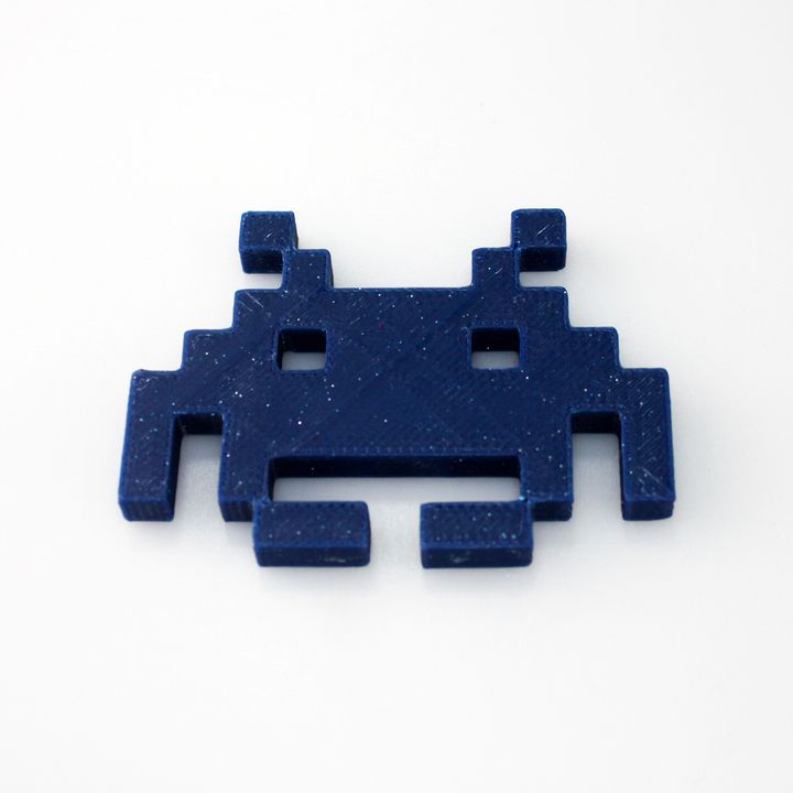 3D Printable Space Invader 30Points by Ricardo Alves