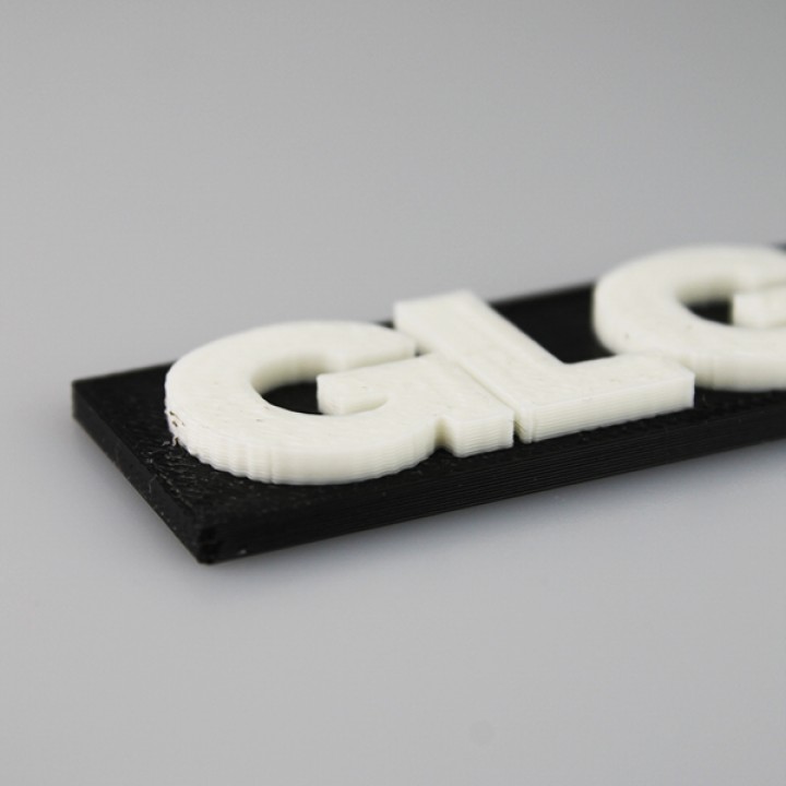 3D Printable GLG Logo Keyring by 3DRegan