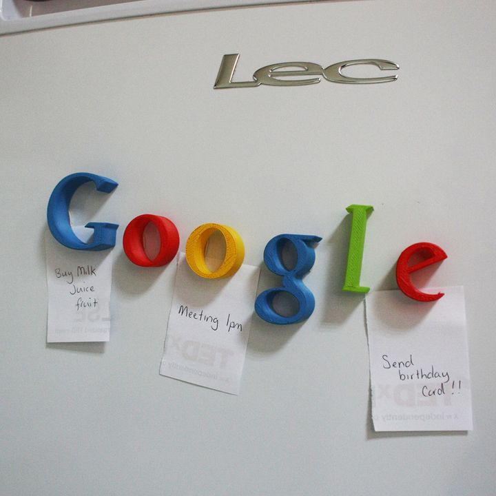 3D Printable Google Magnets by 3DRegan