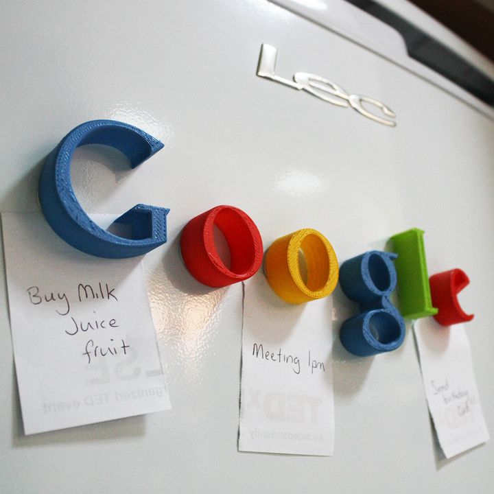 3D Printable Google Magnets by 3DRegan