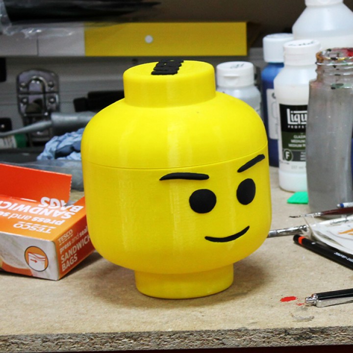 3D Printable Lego Storage Container by Fynn Große-Bley