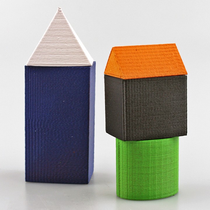 3D Printable Geometric Building Blocks by Rachel Lawson