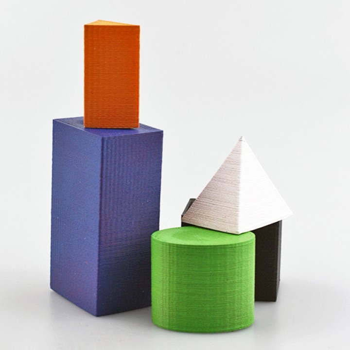3D Printable Geometric Building Blocks by Rachel Lawson