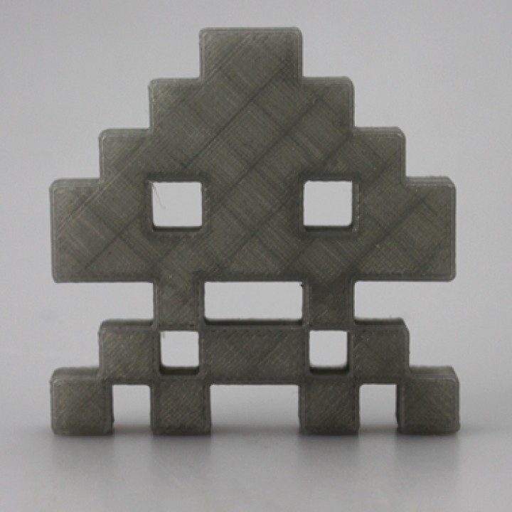 3D Printable Space Invader 10Points by Ricardo Alves