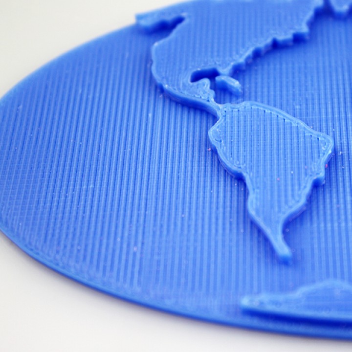 3D Printable World map by muguet