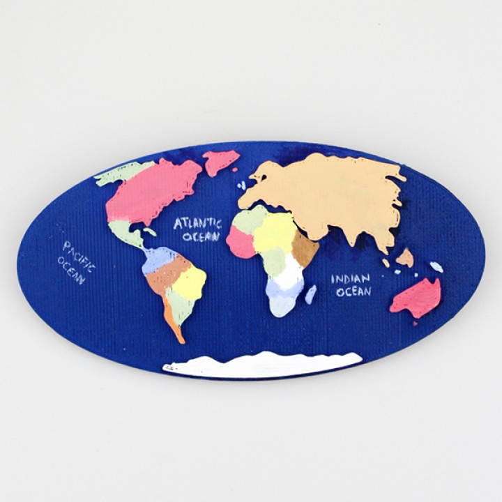 3D Printable World map by muguet