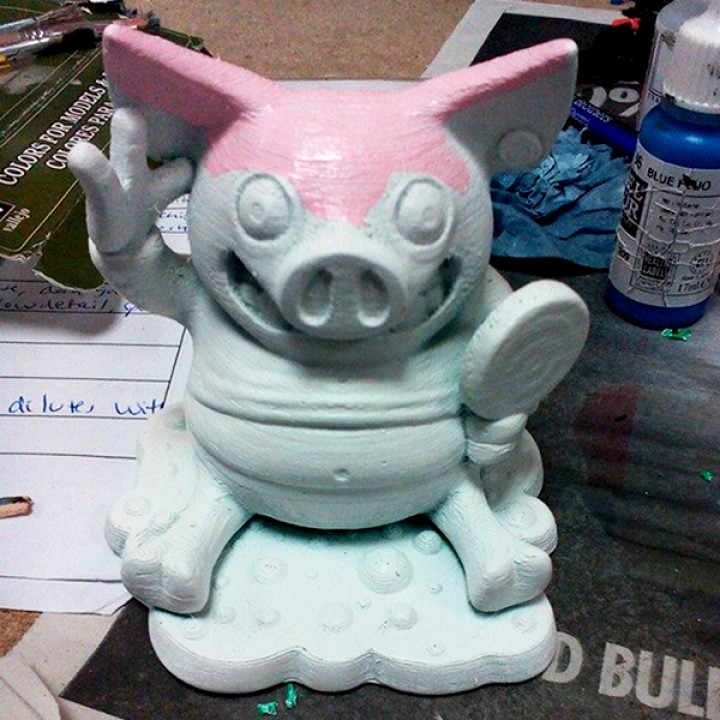 3D Printable Happy Pig Bank by Matt Bagshaw