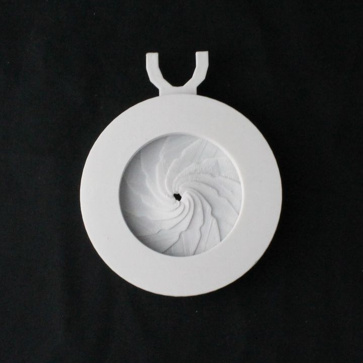 3D Printable 12 Bladed mechanical Iris by Andrew Forster