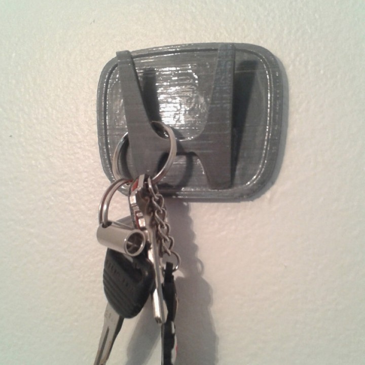 3D Printable Honda Key Hanger by Drew Morgan