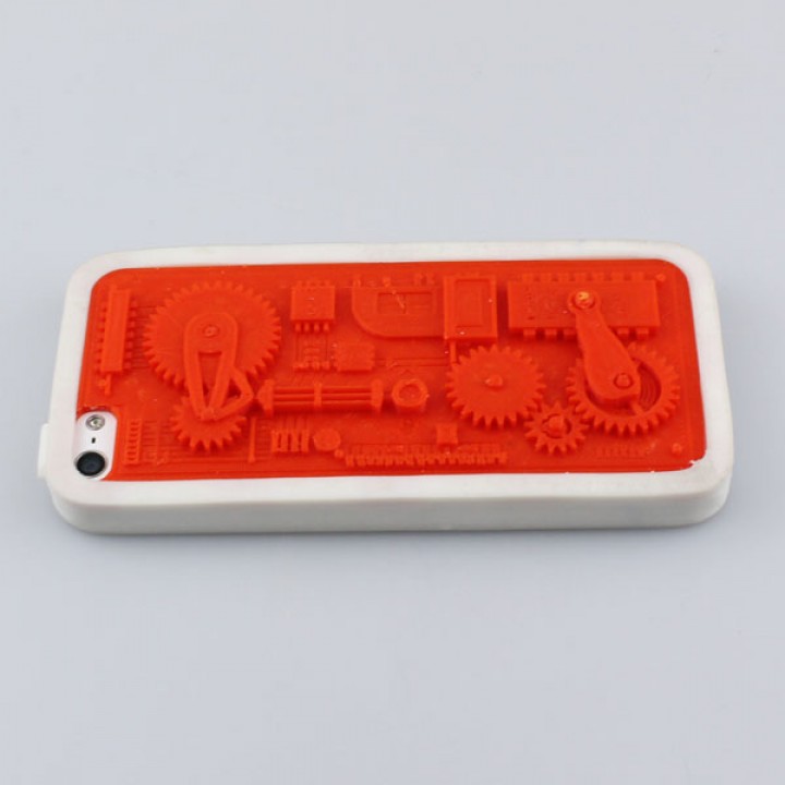 3D Printable Clockwork Iphone Case by Mark