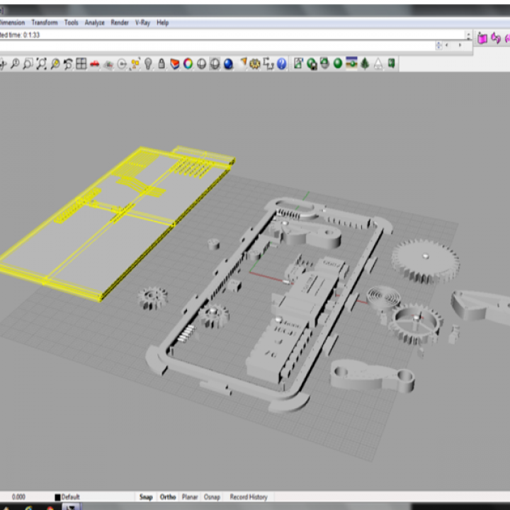 3D Printable Clockwork Iphone Case by Mark