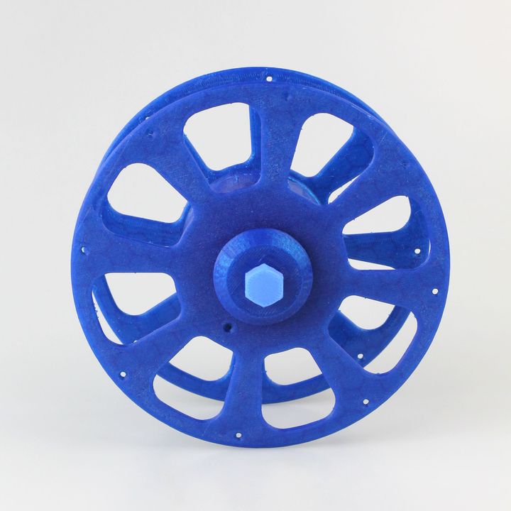 3D Printable 3D-printable split filament spool with threaded joint (135 ...