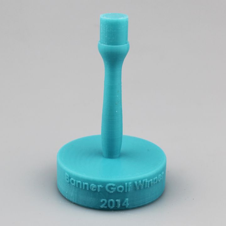 3D Printable Banner Golf Trophy by 3DRegan