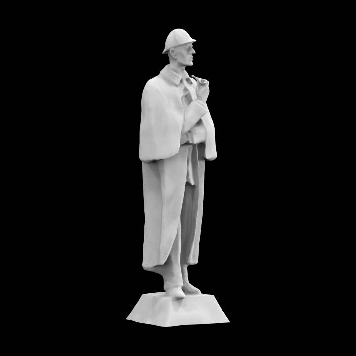 3D Printable Sherlock Holmes Statue at Baker Street, London by Scan The ...
