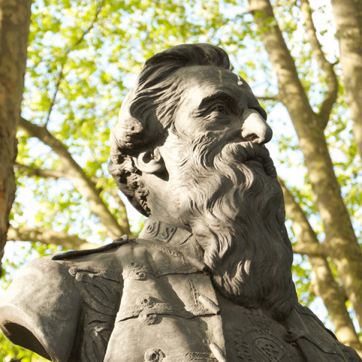 3D Printable William Booth Bust on Mile End Road, London by Scan The World